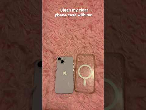 Clean my Clear phone case with me!! || results coming tomorrow
