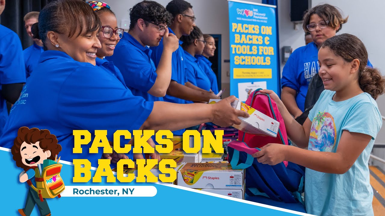 Bringing Joy to Flower City School: Backpack Donation Event
