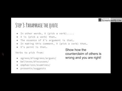 Counterclaim and Refute Paragraph