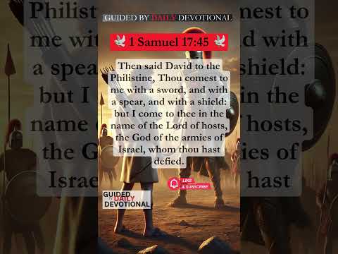 "1 Samuel 17:45: David’s Bold Reply to Goliath"