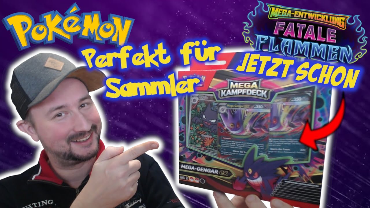 Pokémon MEGA GENGAR ex Kampfdeck - JETZT schon FATALE FLAMMEN Karten und PERFEKT für Sammler