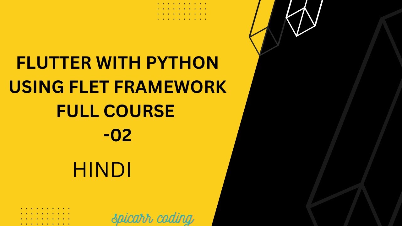 Flutter With Python using Flet Framework Full course | Tutorial-02 | Flet | Python