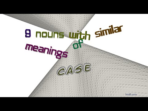 case - 10 nouns which are synonyms to case (sentence examples)