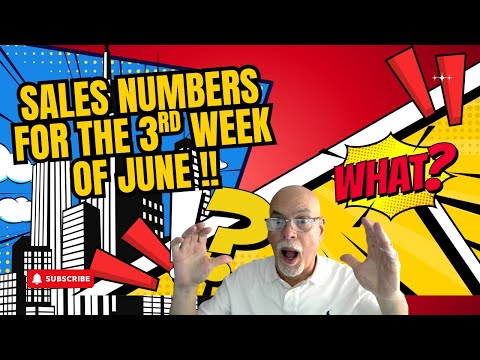 Sales Numbers 3rd week of June WTD 06 20 25