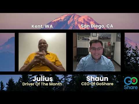 GoShare Driver of the Month January 2024 - Julius from Kent, WA