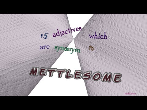 mettlesome - 15 adjectives meaning mettlesome (sentence examples)