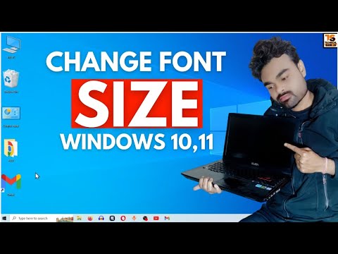 How to Change The Font Size in Windows 10 In Hindi |