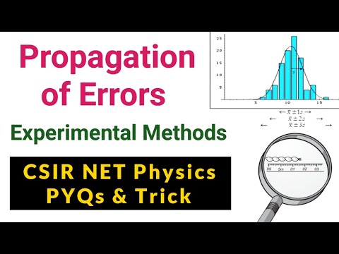 Error Analysis, Propagation of Errors Video Lecture - CSIR NET Crash Course for Physical Science ...
