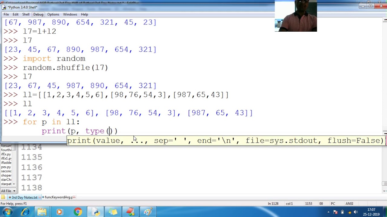 75 Python Collection Data Types List Nested List Python Programming Tutorial for Beginner to advance
