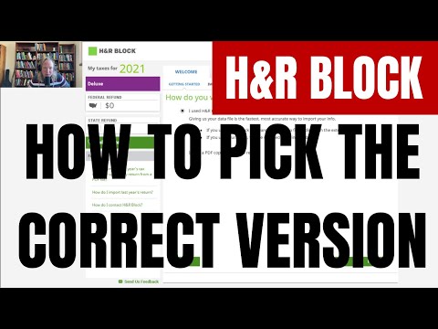 How to Pick the Correct Version of H&R Block