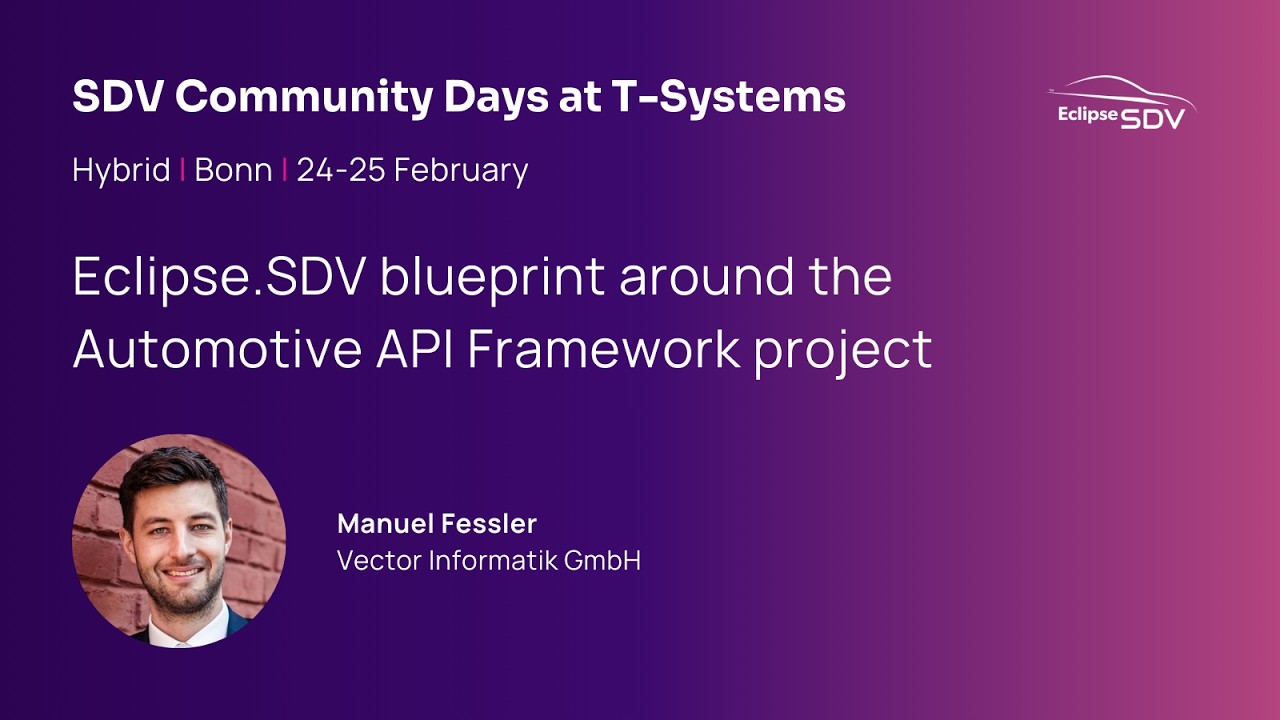 An Eclipse SDV blueprint for the Automotive API Framework project