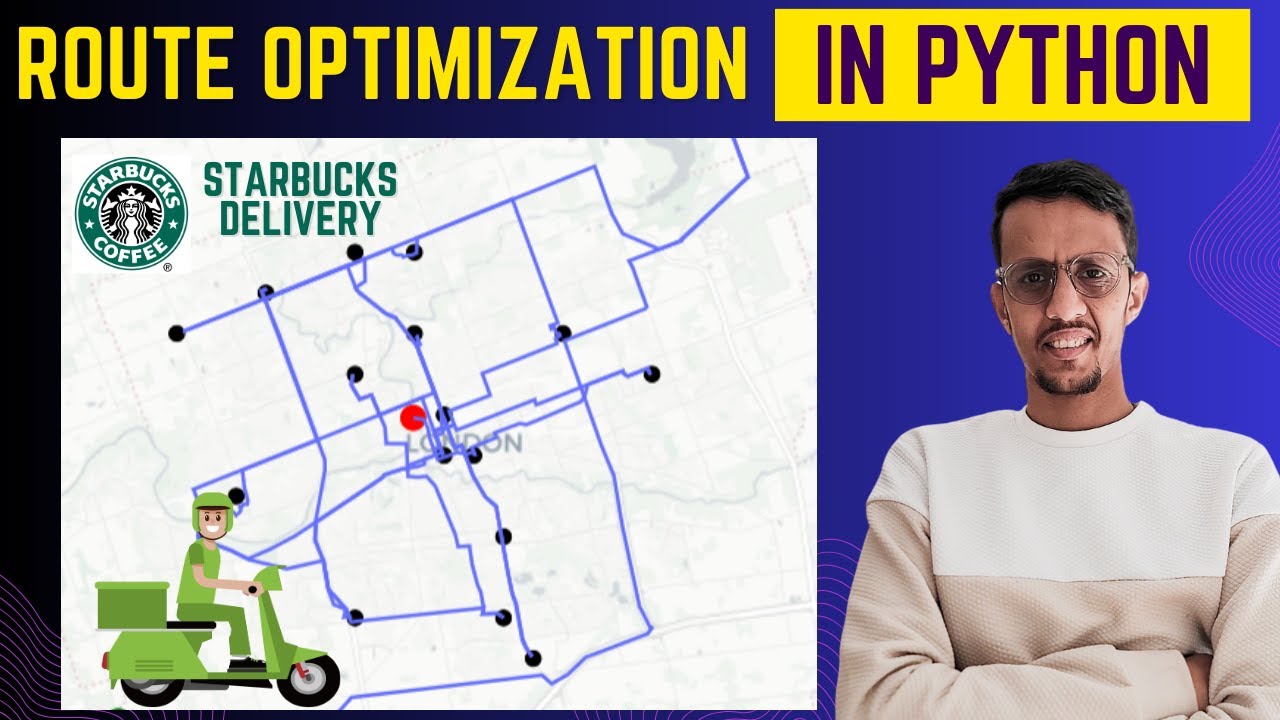 Route Optimization In Python - Starbucks Example & Simulation