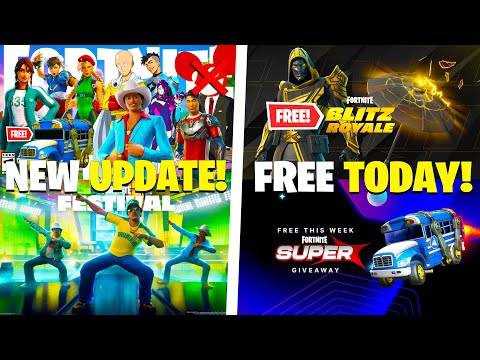 Fortnite Update Tomorrow - EVERYTHING NEW! (Bruno Mars Festival, FREE BLITZ SKIN & Collabs)