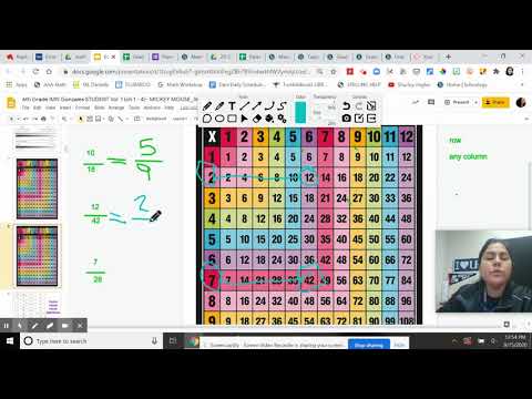 Simplifying Fractions with Multiplication Chart