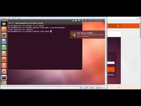 How to install Ubuntu in VirtualBox using Windows 7 and How to share windows folder
