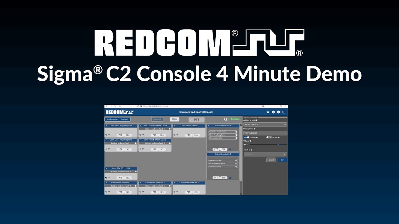Introduction | REDCOM Sigma C2 Console