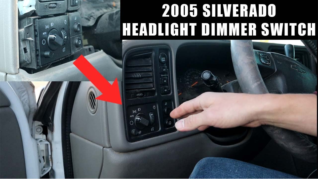 How to Replace Headlight Dimmer Switch 2005 Silverado! Dash Lights Dimming 1999-2006 Chevrolet 1500