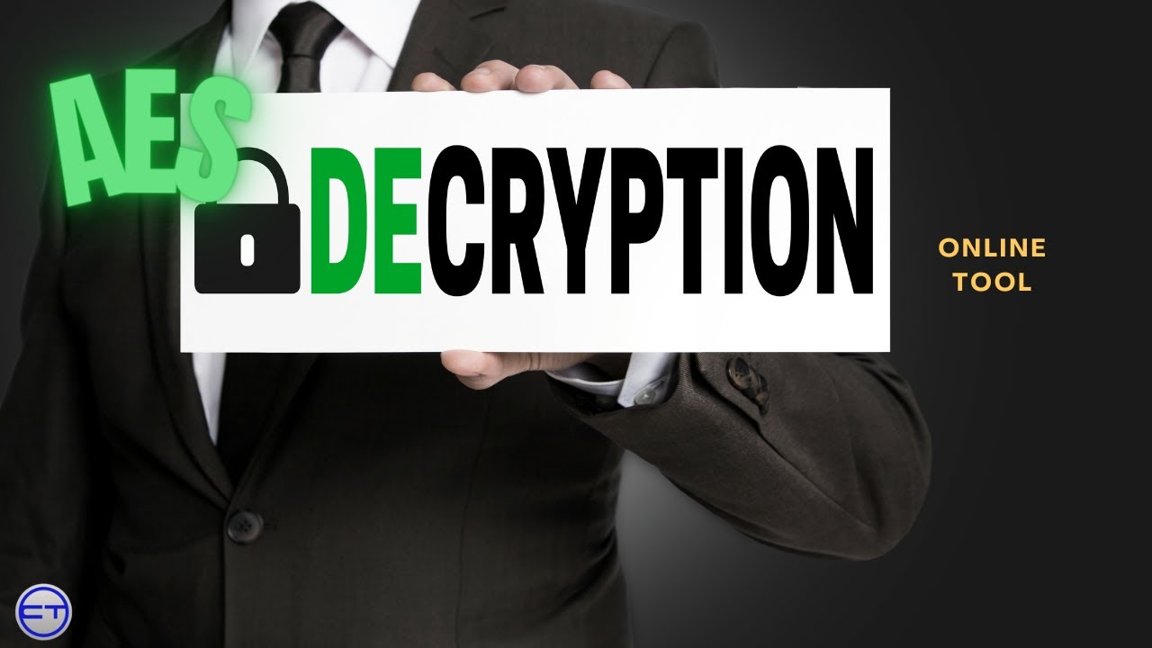 AES Decryption. Cryptographic Symmetric Algorithm Encoding Tool.