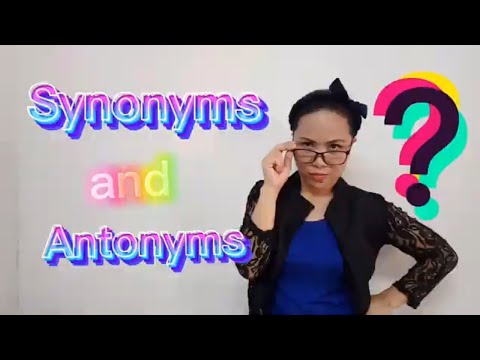 Synonyms and Antonyms | Hot-Cold| Cold-Chilly
