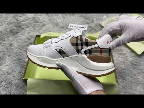 2024 Christmas Gift Real VS Fake Burberry Leather Low Top Sneakers unboxing