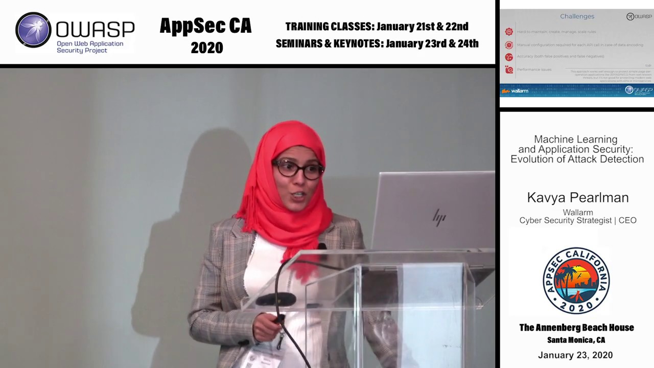 Machine Learning and Application Security: Evolution of Attack Detection - Kavya Pearlman