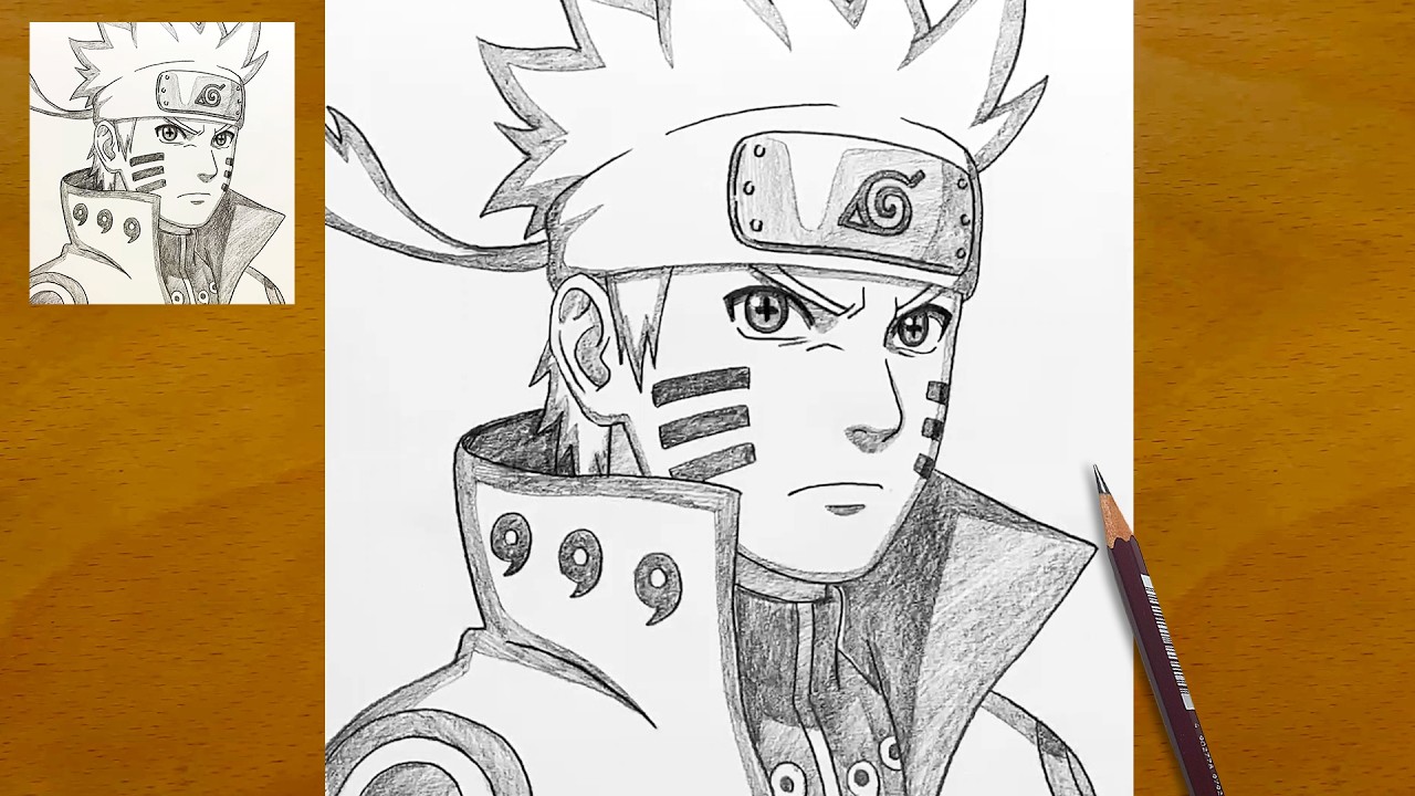 How to Draw Naruto Six Paths Mode | Epic Anime Drawing