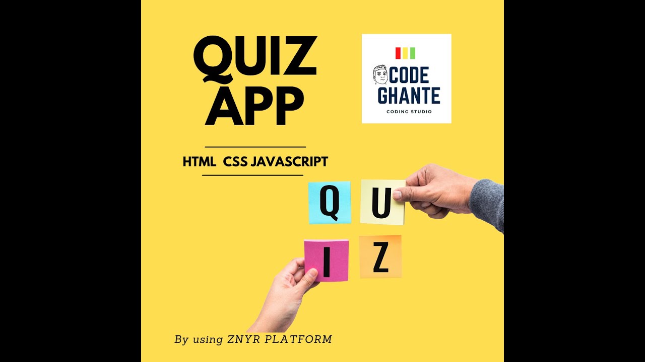 Multiple Choice Quiz using HTML,CSS and JavaScript on ZNYR platform