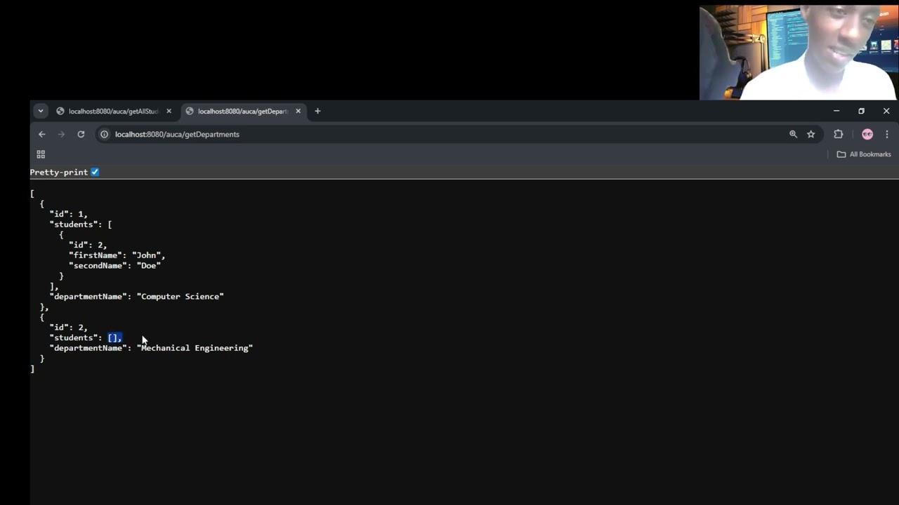 springboot infinite loop recursion and null problem solved