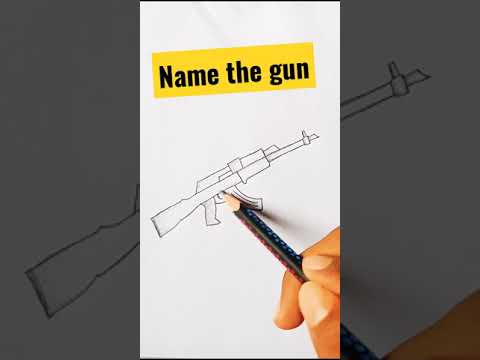 Gun drawing #art #drawing #shorts #gun #pubg#painting.