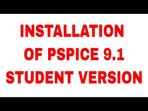 How to install Pspice 9.1 Student Version