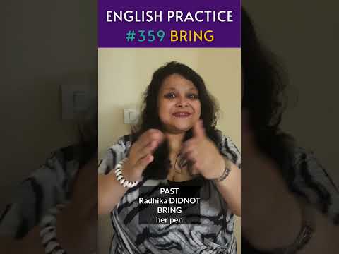🔥🚀English Word 359 - BRING meaning |BRING in a sentence|Everyday Words #shorts #learnenglish