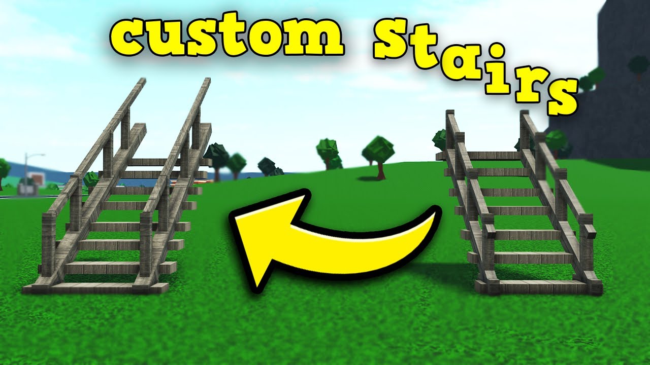 How to make custom STAIRS in Bloxburg!