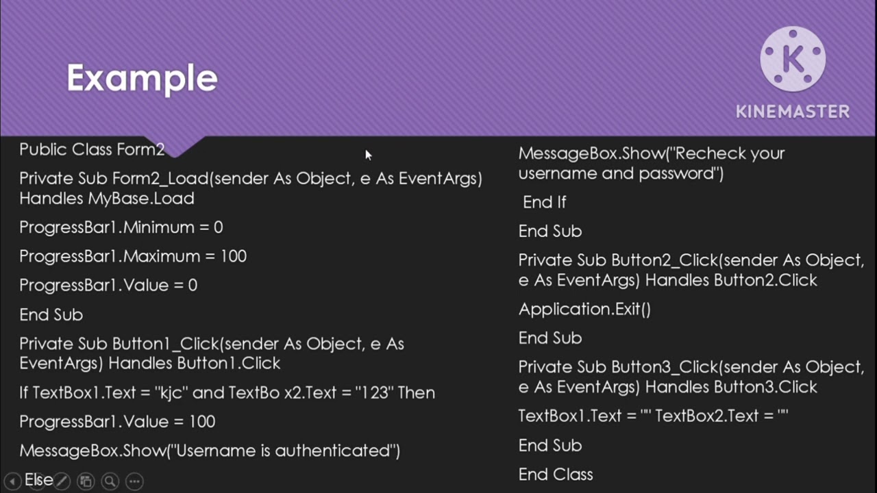Visual Programming - ProgressBar Control