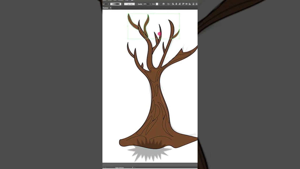 Tree Shorts | Adobe Illustrator | Butter Paper | Adobe Illustrator Tutorial