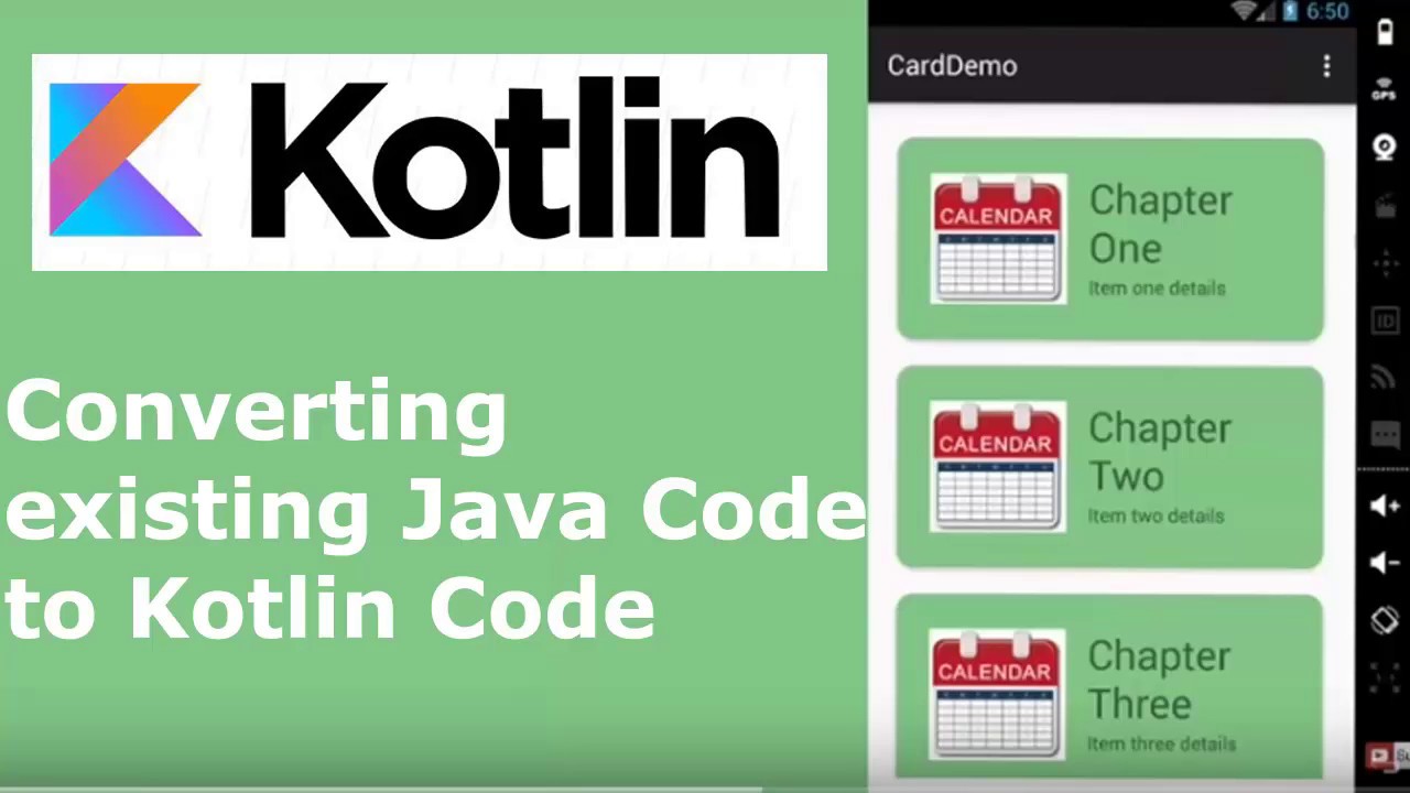 CONVERTING EXISTING ANDROID JAVA CODE TO KOTLIN CODE