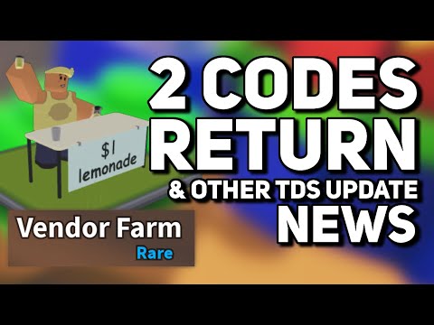2 Codes Have RETURNED | Roblox TDS Update News | Tower Defense Simulator