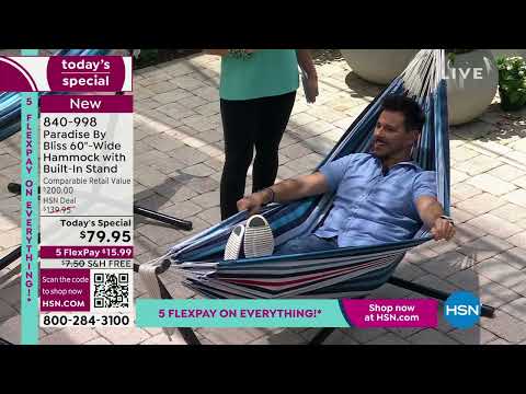 Paradise By Bliss 60"Wide Hammock with BuiltIn Stand