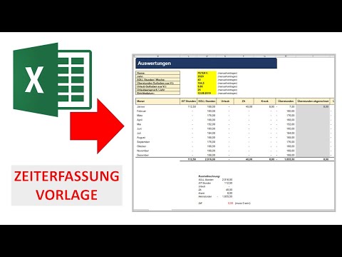 Zeiterfassung-Vorlage für Mitarbeiter in Excel I Excelpedia