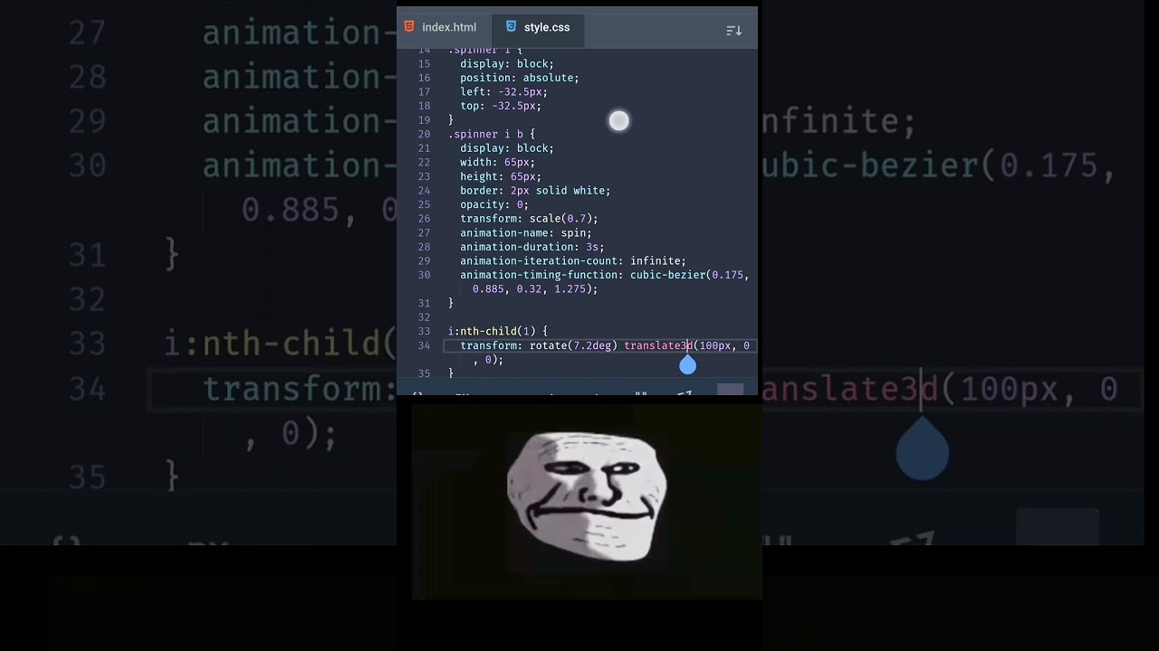 Create Cool Loading Animation in javascript  | html5 canvas | #shorts #javascript #developer #coding