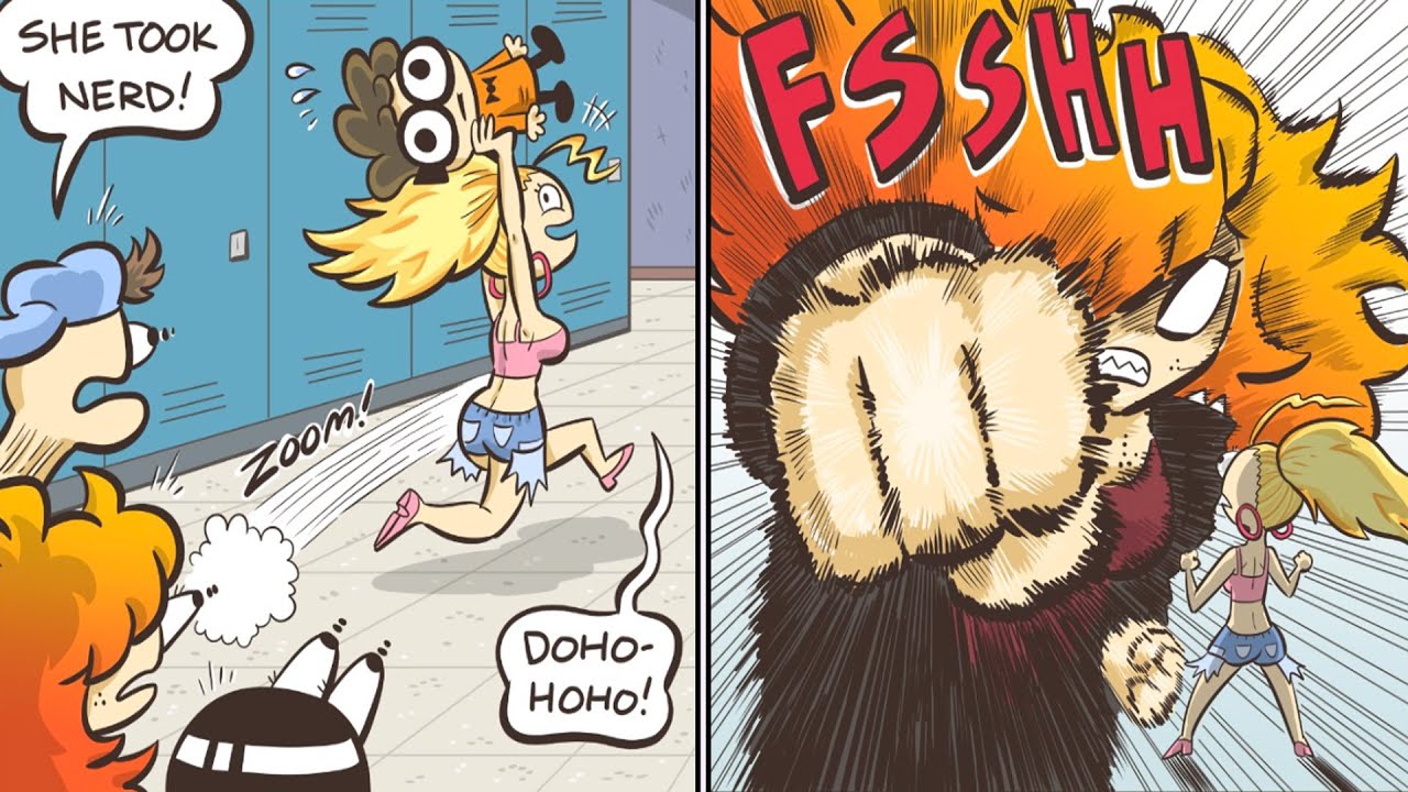 New Funny Nerd And Jock Comic Dub (Rescue The Nerd From The Queen) #1 || Chicken Smile