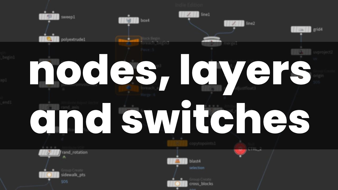 houdini 101: nodes, layers, and switches