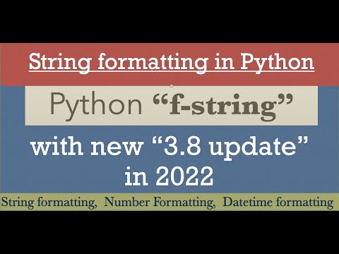 f string in python3 | A Better string formatting
