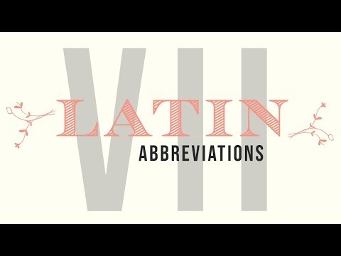 7 Common Latin Abbreviations