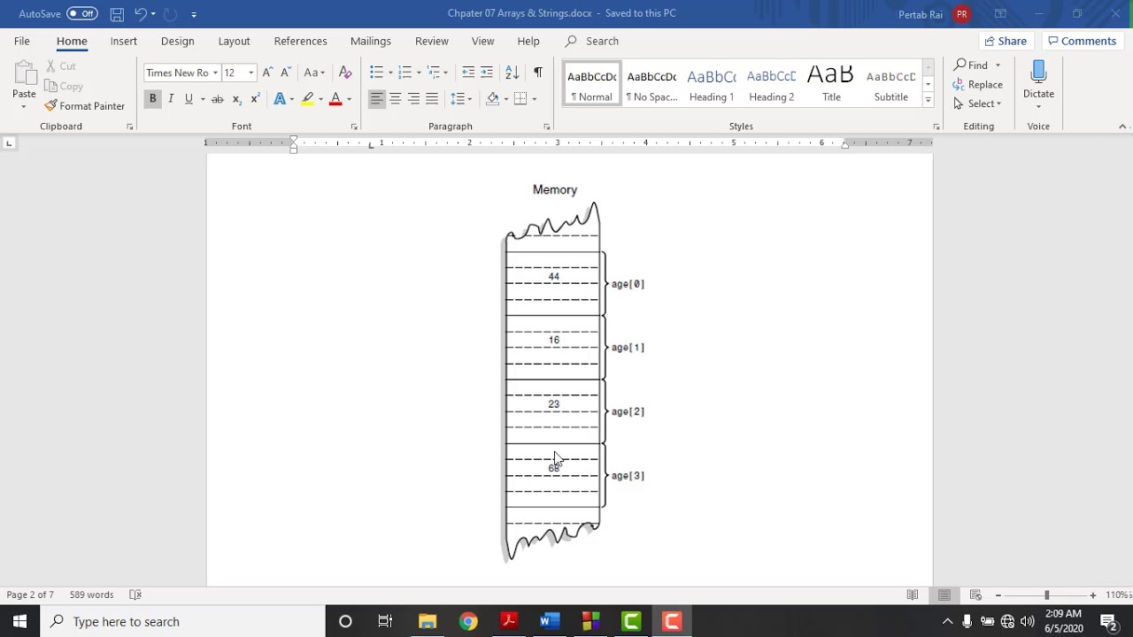 Chapter No  07 Arrays and Strings Part I