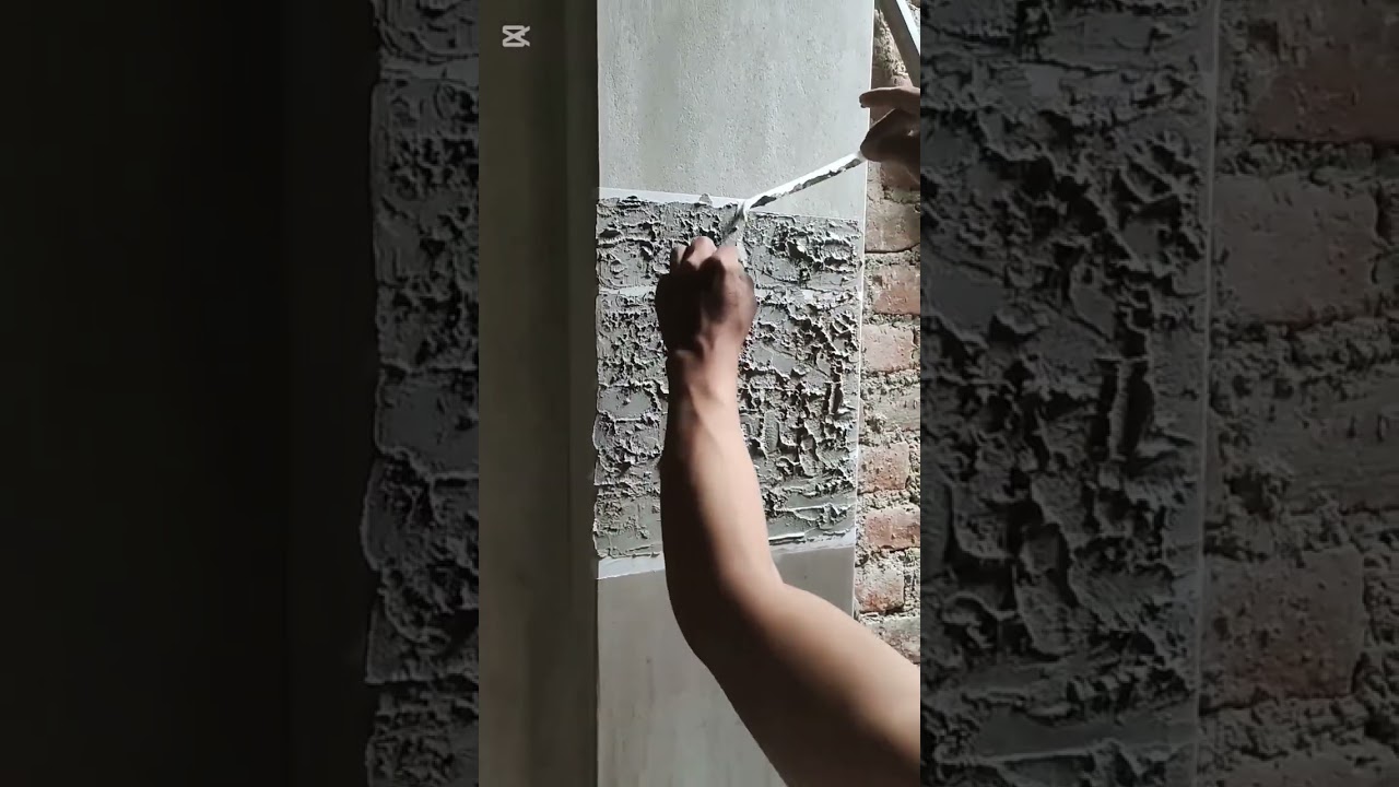 HOW TO CREATE A TEXTURE WITH PORCELAIN ADHESIVE (Easy)