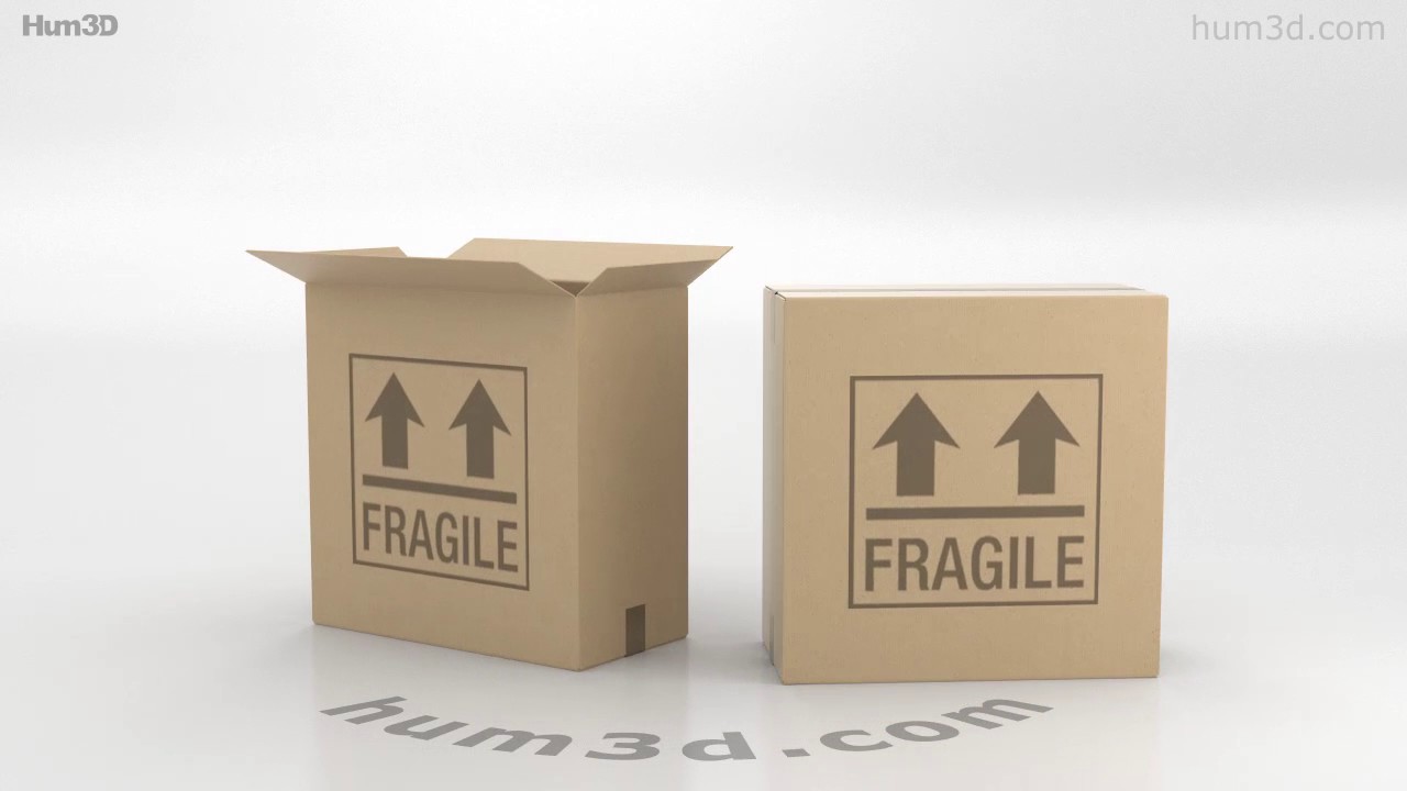 Cardboard Box 3D model by 3DModels.org