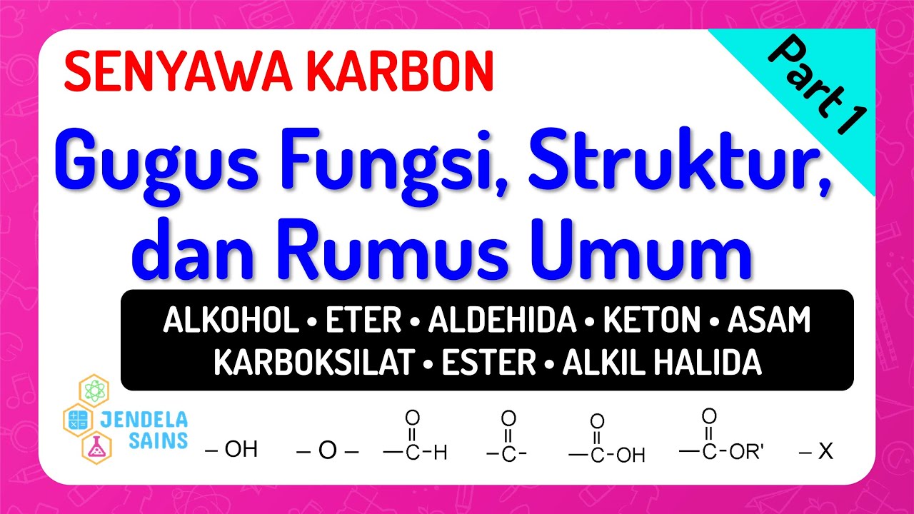 Senyawa Karbon Turunan Alkana • Part 1: Gugus Fungsi, Struktur, dan Deret Homolog