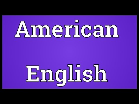 American English Meaning