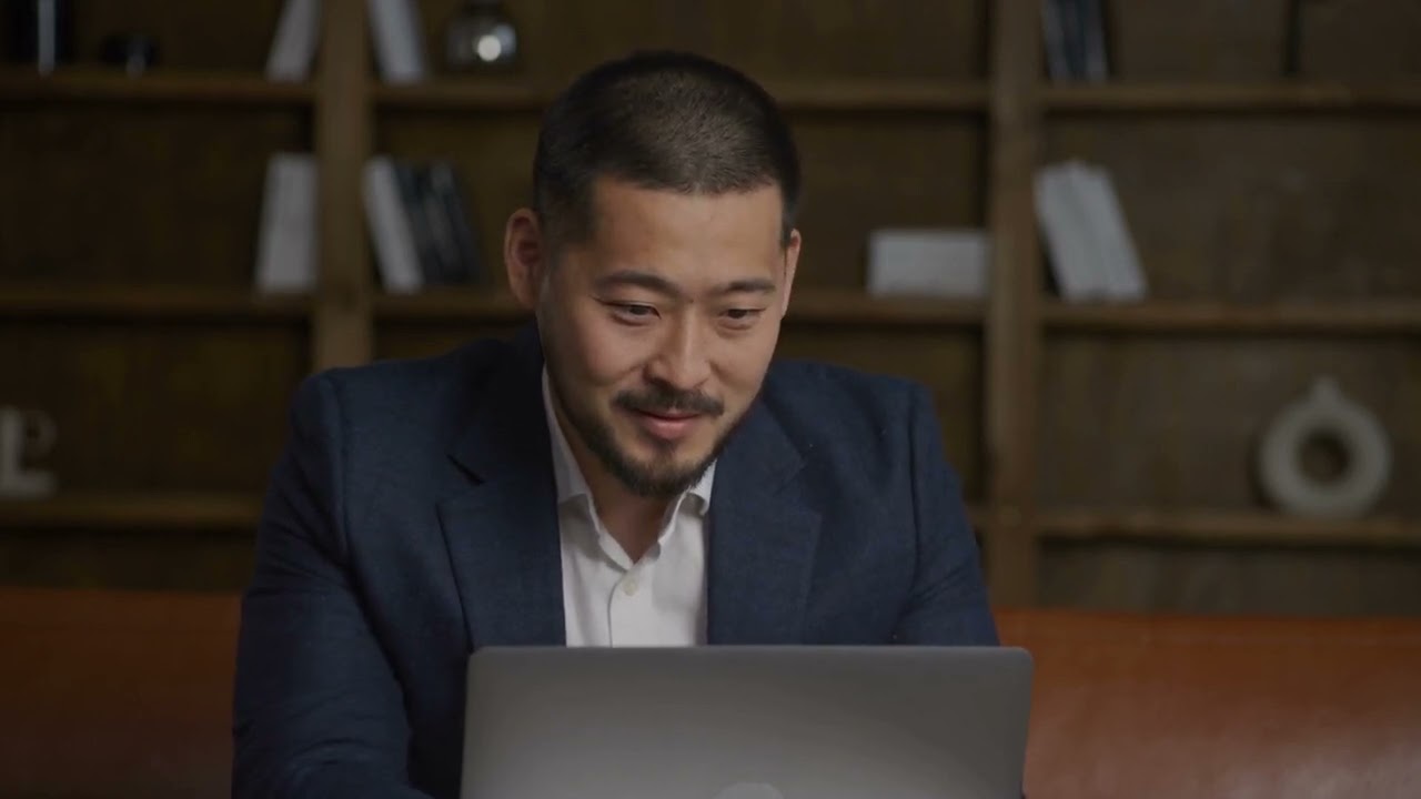 businessman working on his laptop computer in his office free stock footage