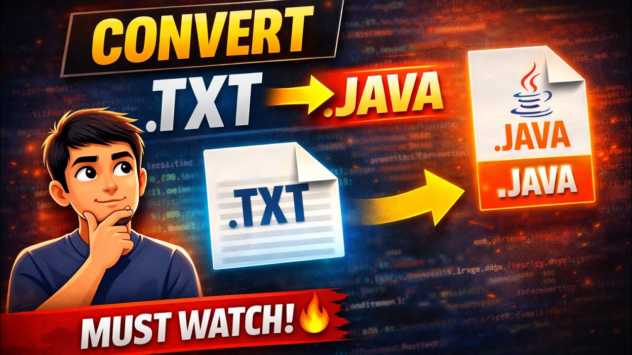 Convert Any TXT File to JAVA in Seconds